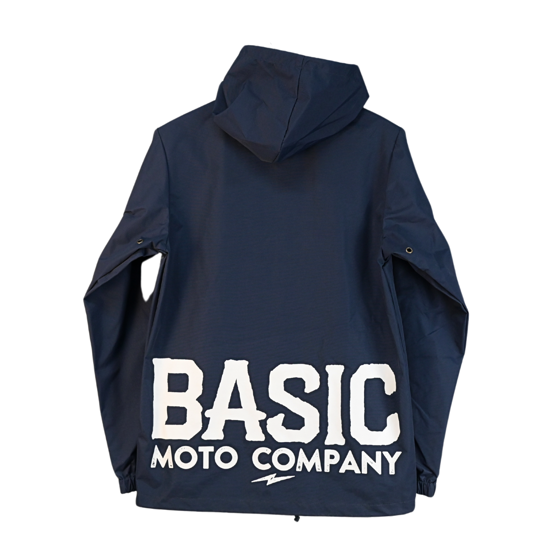 Basic Moto Co - Rain Jacket - Navy – basicmoto.co