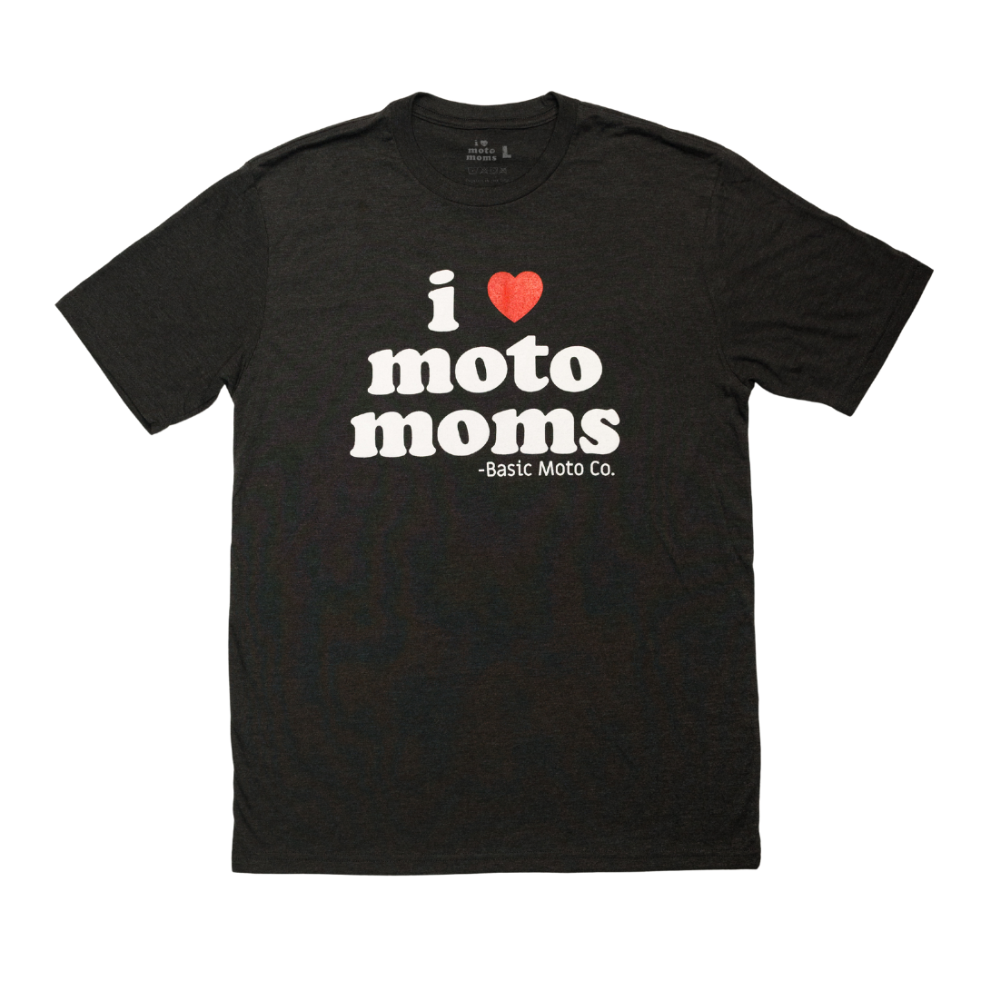 I Heart Moto Moms tee shirt black the original – basicmoto.co